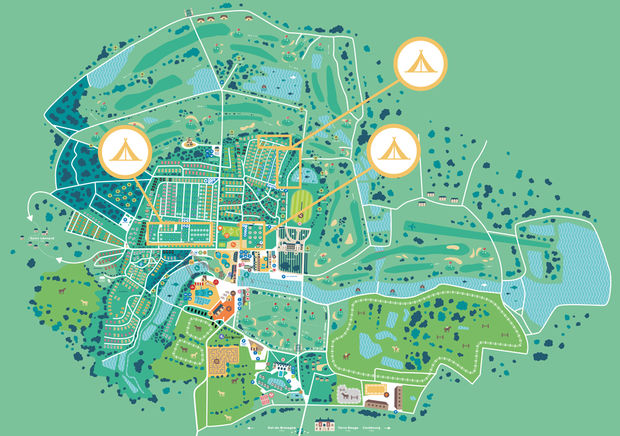 Campsite, Camping near Saint Malo in Brittany - Les Ormes