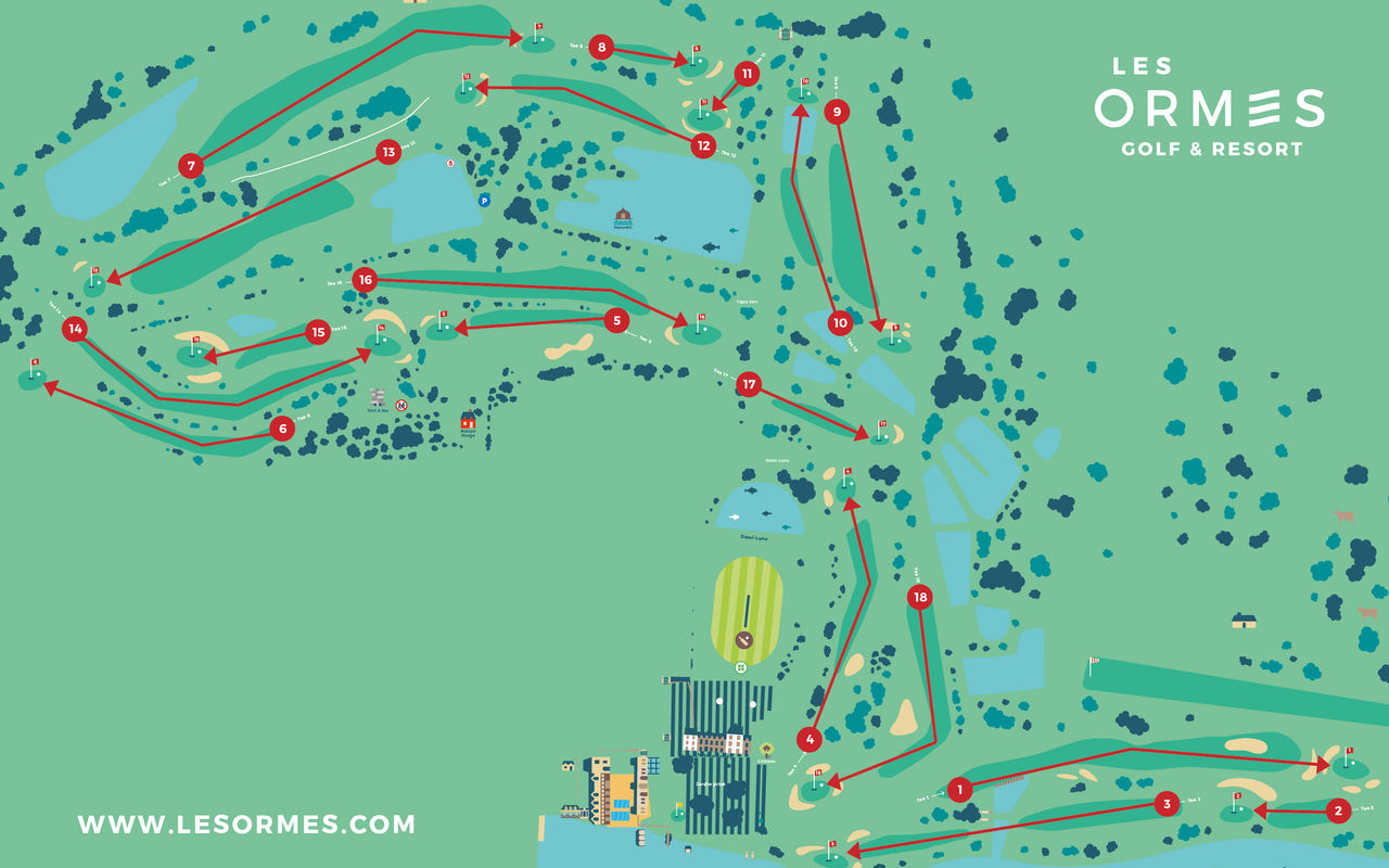 Parcours de golf à Dol de Bretagne en France - Les Ormes